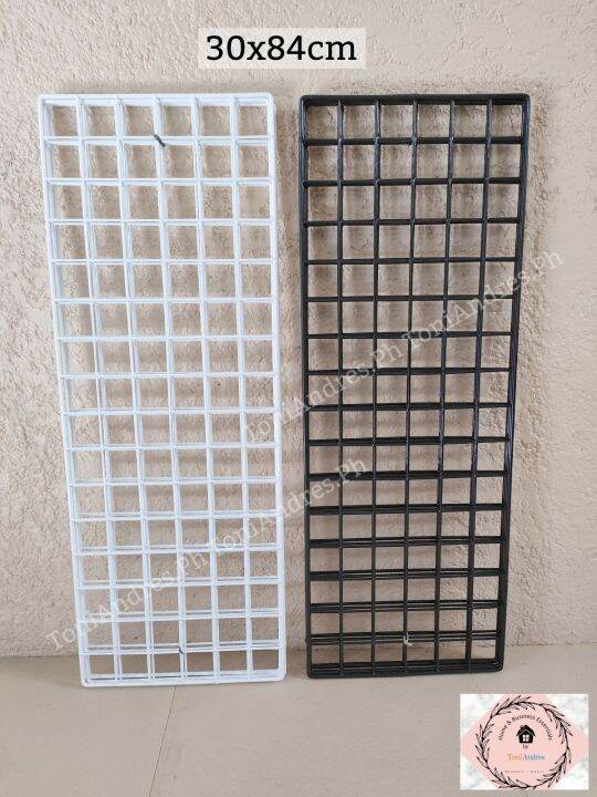 (30x84cm) Wire Mesh Grid Wall Hanging Screen Wall Decor Organizer ...