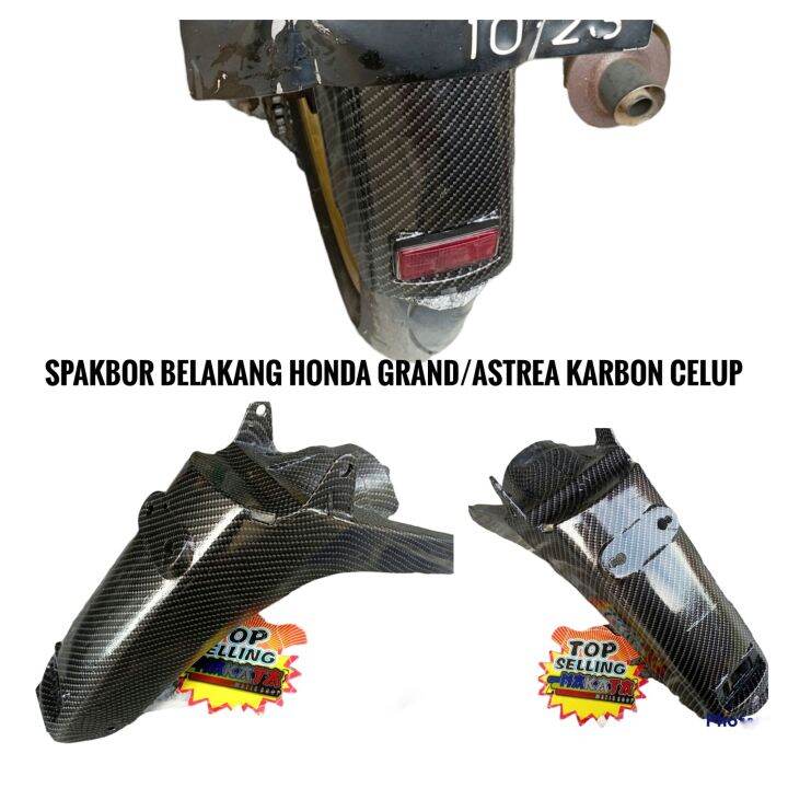 spakbor belakang motor honda grand atau astrea karbon celup slebor ...