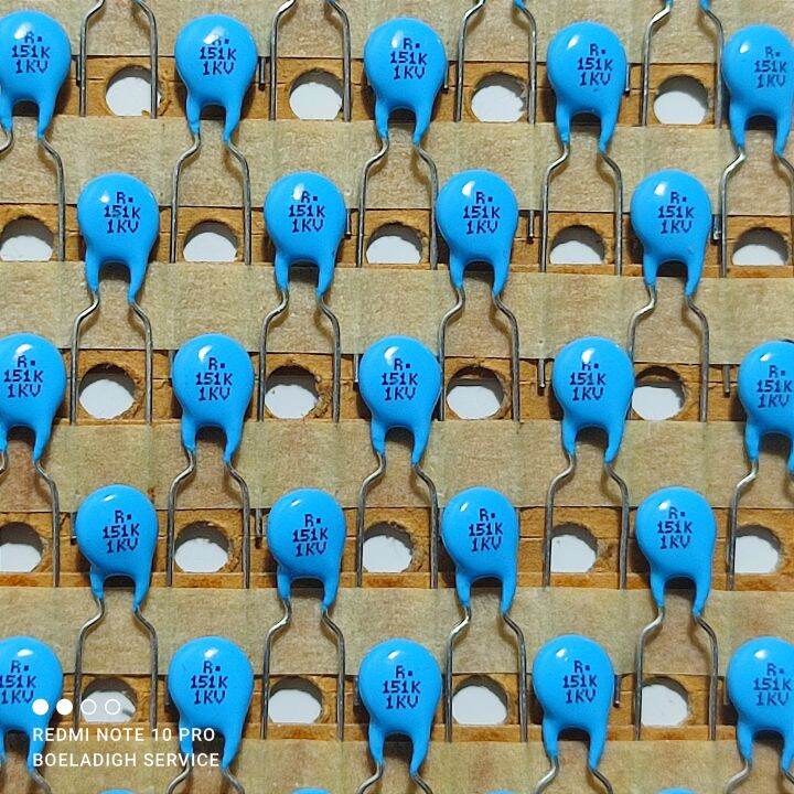 20 Pcs Capacitor 151 1KV 150pF 150p 1000V Keramik Kapasitor High ...