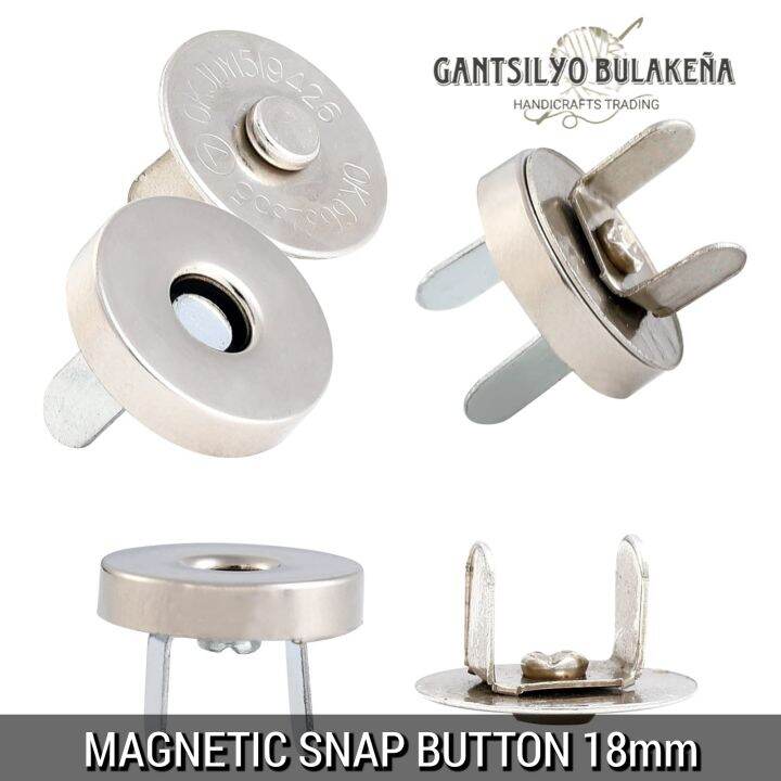 Magnetic Snap Button / Magnetic Button 18mm Silver PER PIECE | Lazada PH