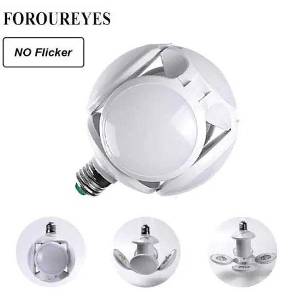 FLIKER Super Bright LED Folding Bulb E27 40W Football Modeling Lamp AC ...