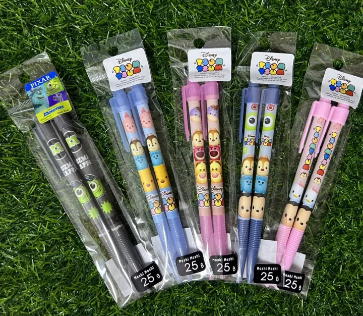 Moshi Moshi ปากกา ปากกาลูกลื่น ลาย การ์ตูน ลิขสิทธิ์ แท้ แพ็คคู่ ขนาด 0 ...