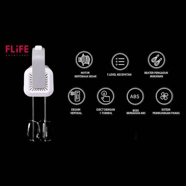 Flife Hand Mixer Model FC-20MX01 - Portable Mixer - Multi fungsi ...
