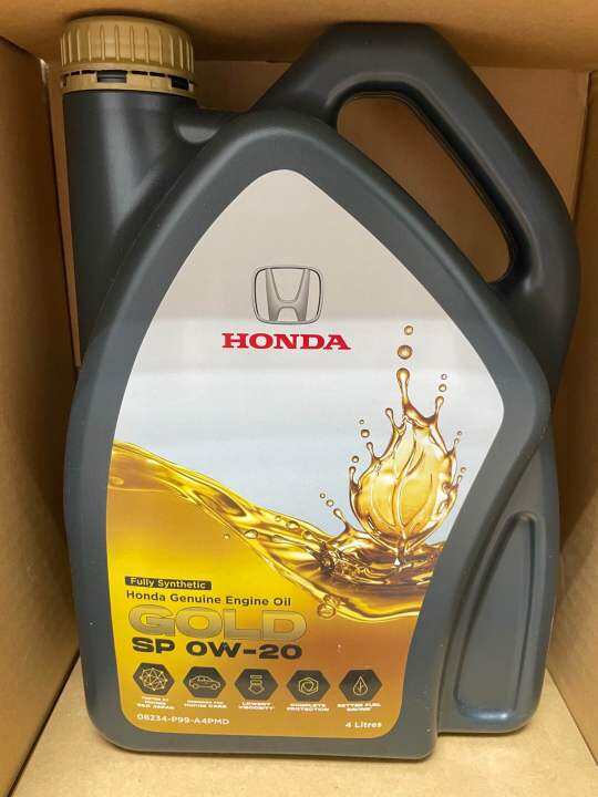 HONDA FULLY 0W-20 4LITERS ENGINE OIL MINYAK HITAM 4L 0W20 0 20 0-20 0W ...