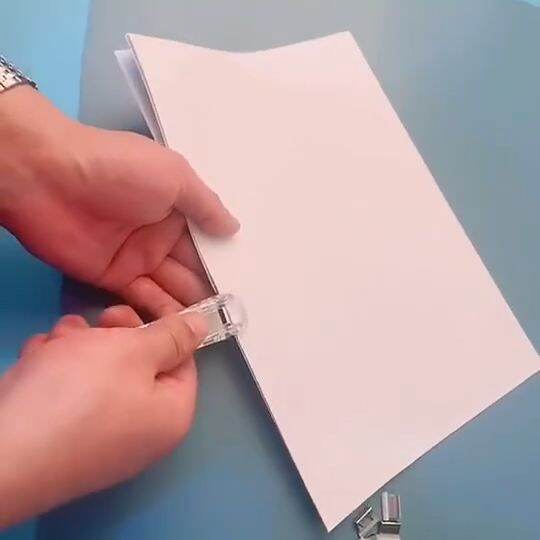 Seamless Staplers Push Clip Stapler Staple Remover Binder Push Clamp ...