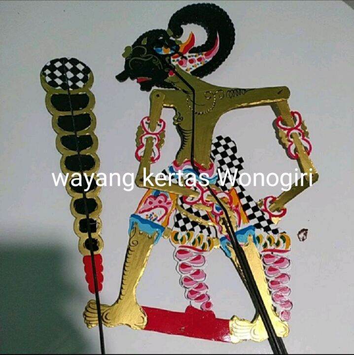 wayang kertas bima Werkudara dan Gada | Lazada Indonesia