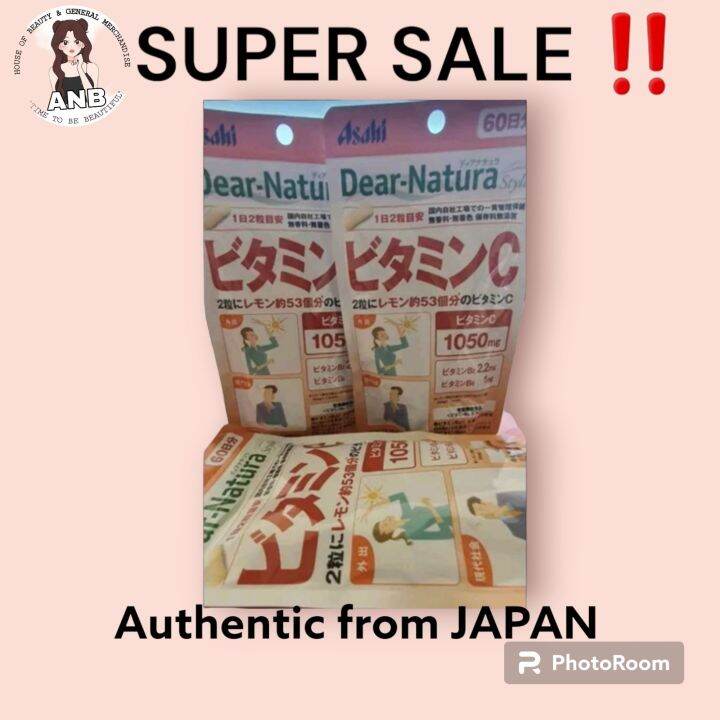 Asahi Dear Natura Vitamin C 1050mg 60 tablets | Lazada PH