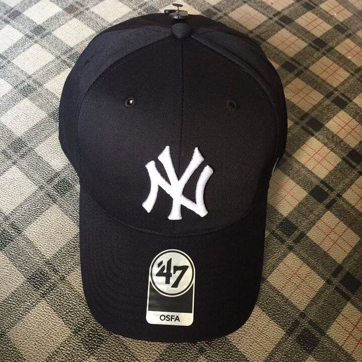 47’ NEW YORK YANKEE BLACK CAP | Lazada.co.th