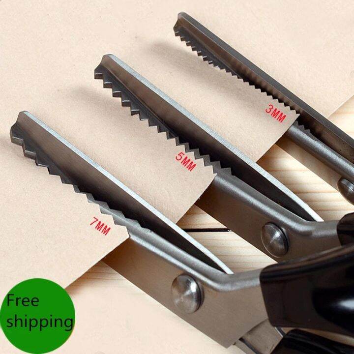 GUNTING ZIGZAG SEGITIGA GERIGI GELOMBANG STAINLESS STEEL 3 MM | Lazada ...