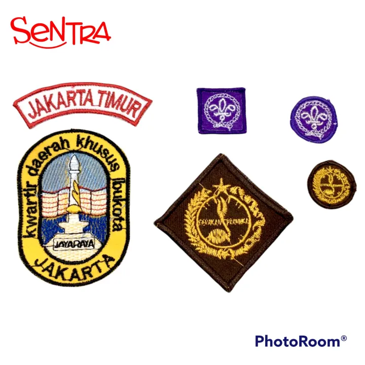 Logo Bordir Pramuka | Bordir Kwartir Jakarta / Bordir Lambang Monas ...