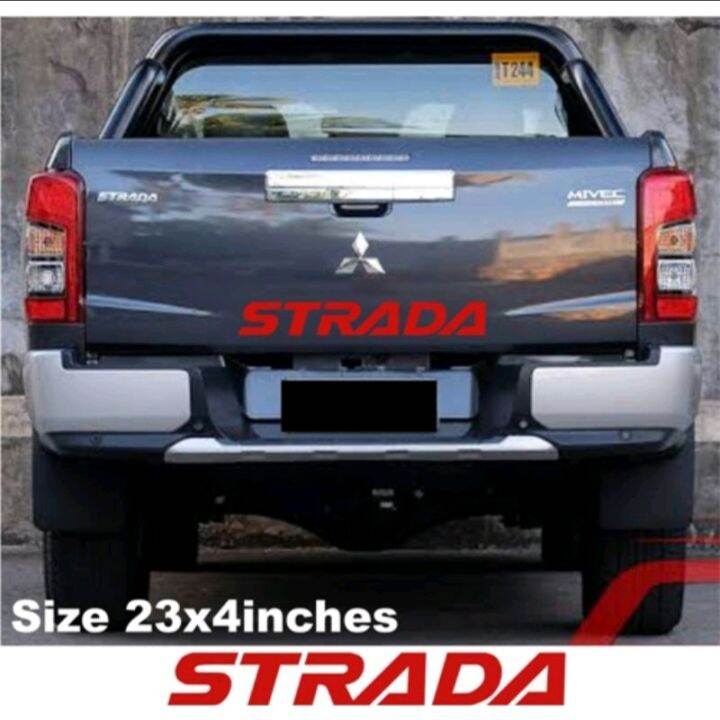 Mitsubishi STRADA TAILGATE Sticker Design 1pc | Lazada PH