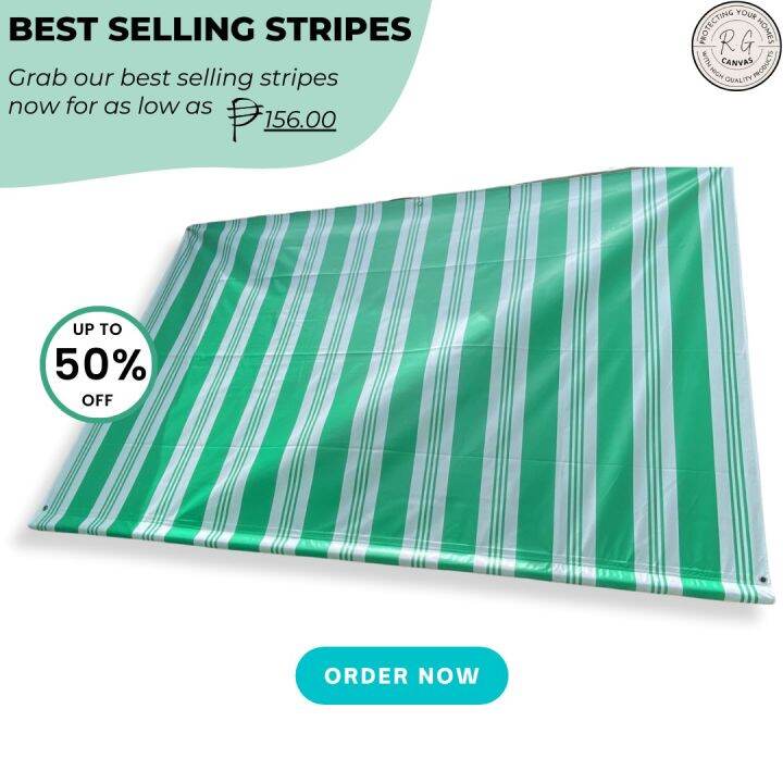 WITH ROPE! 9x16ft ROLL UP AND DOWN STRIPES 100% WATERPROOF TRAPAL LONA ...