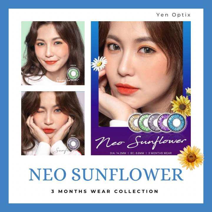 Neo Cosmo Neo Sunflower 3 Months Disposable Color Lenses 2pcs | Lazada
