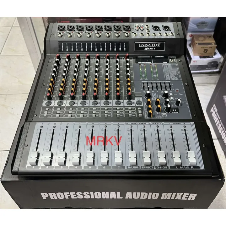 Imix XMAN-8 8" Channel Professional Audio Mixer with 256 DSP Digital Multi Effects | Lazada PH