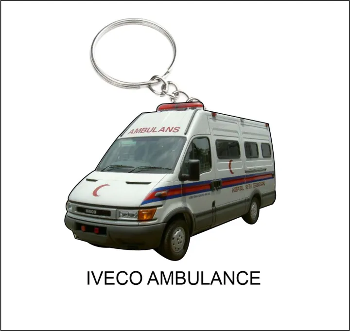 iveco ambulance ambulan kkm kesihatan keychain | Lazada