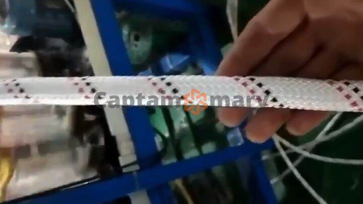 8 -12mm Climbing Rope White Lifting Safety Rope, Braided Rope With 2 ...