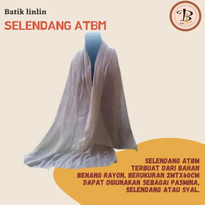 SELENDANG ATBM MURAH / Selendang Atbm Polos Kualitas Premium untuk ...