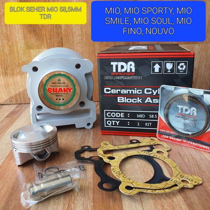 BLOK SEHER MIO 58,5 BORE UP TDR CERAMIC ORIGINAL | Lazada Indonesia