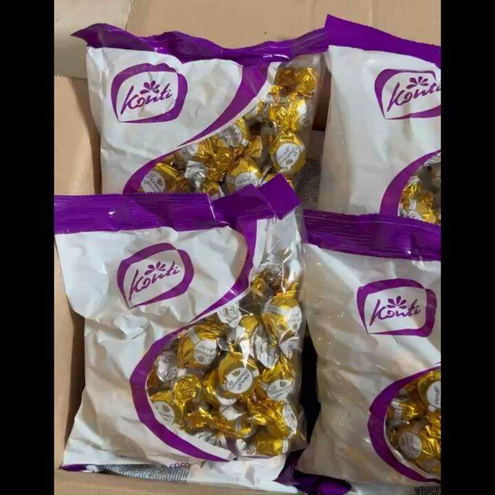 Kẹo socola Bông Huệ Vàng Konti 500g của Nga với vị Chocolate thượng ...
