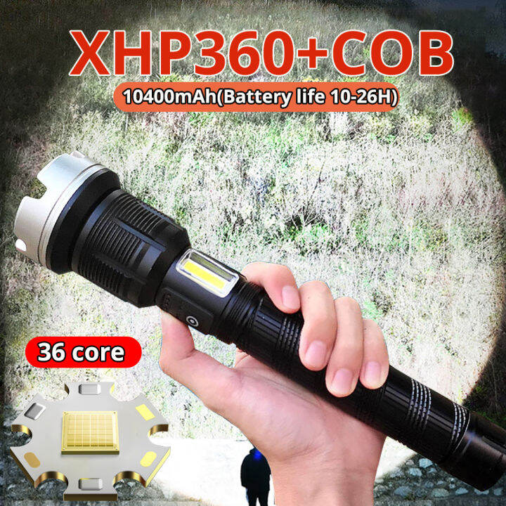 XHP360-36 core Flashlight Super Bright torchlight ultra bright Camping ...