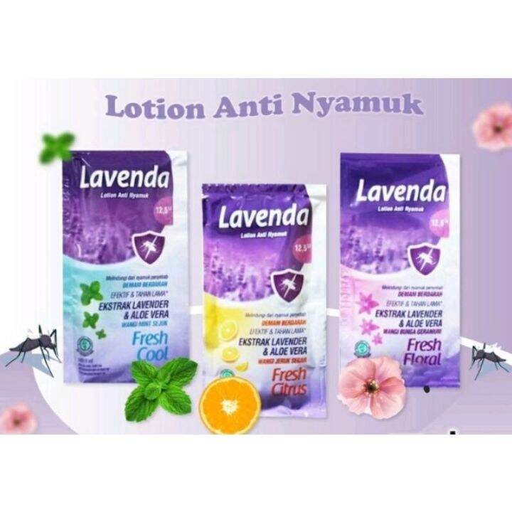 LAVENDA LOTION ANTI NYAMUK 8 ML X 12 SACHET | Lazada Indonesia