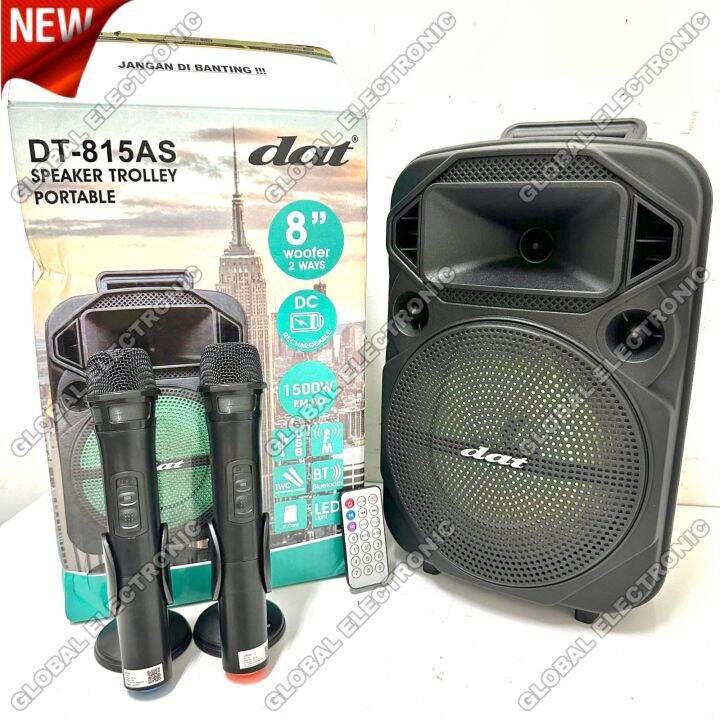 Speaker Portable Wireless Dat DT 815 AS Original 8 inch Bluetooth ...