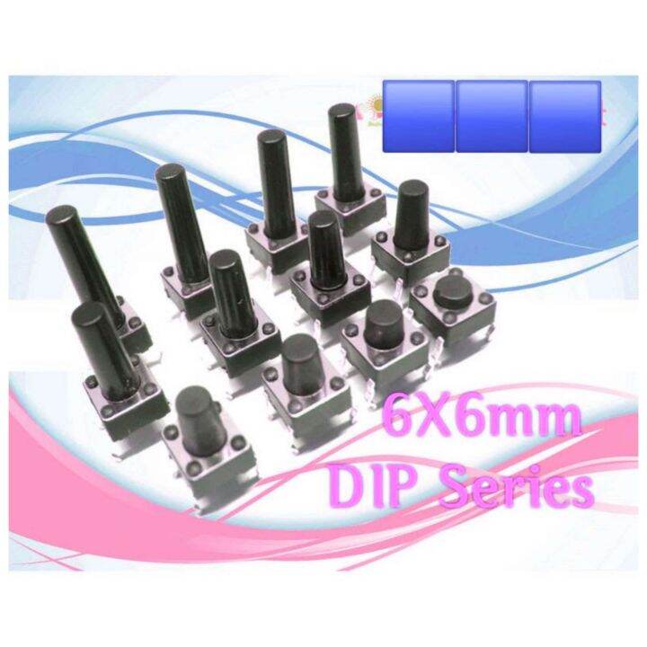 Tactile Switch Push Button Saklar Tekan 6x6x5 mm 4 Pin Arduino Tombol ...