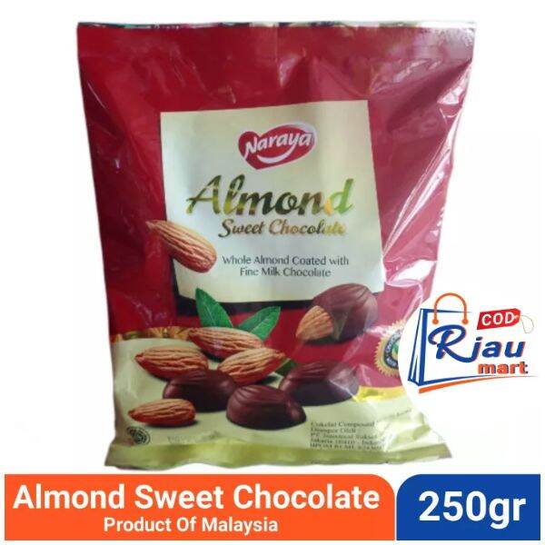 Coklat Almond Naraya 250gram almond utuh | Lazada Indonesia