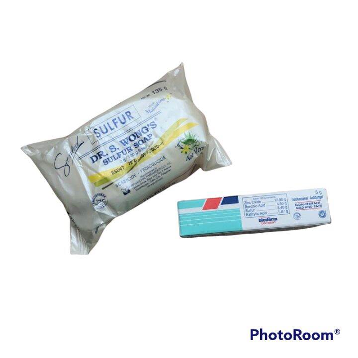 Dr. wongs Sulphur Soap with Bioderm Ointment 5g | Lazada PH