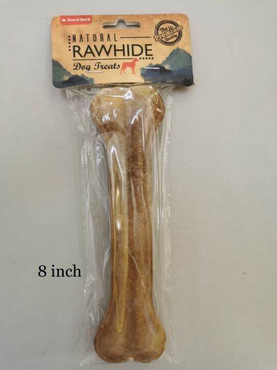 Royal bark Rawhide press bone 8”inch | Lazada