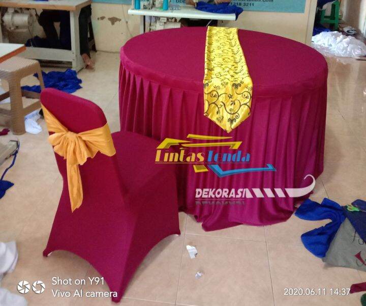 COVER MEJA/SARUNG MEJA BULAT ALL UKURAN | Lazada Indonesia