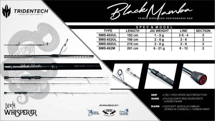 Joran Tridentech Black Mamba BMS | Lazada Indonesia
