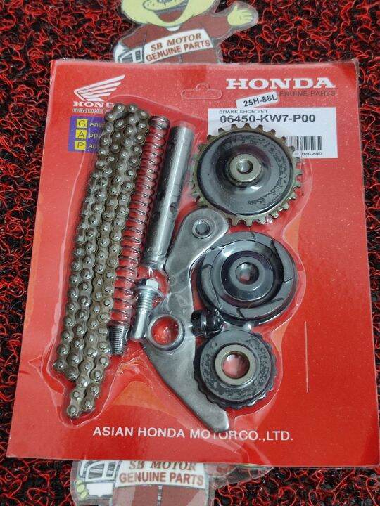 HONDA EX5 DREAM WAVE100 TIMING ROLLER CHAIN 88L SET+TENSIONER 9 ITEM A ...