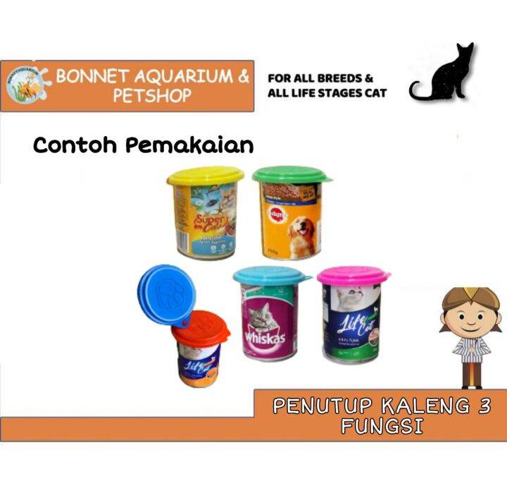 PENUTUP KALENG 3 FUNGSI / PENUTUP MAKANAN KALENG / TUTUP KALENG ...