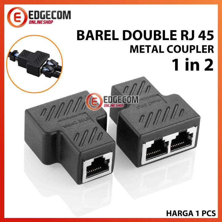 Barel UTP Cabang RJ45 Cat6 1Port Female to 2Port Female | Lazada Indonesia