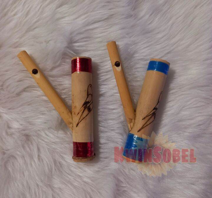 Bamboo Bird Sound Flute Instrument (with or without water) 3 inches ...