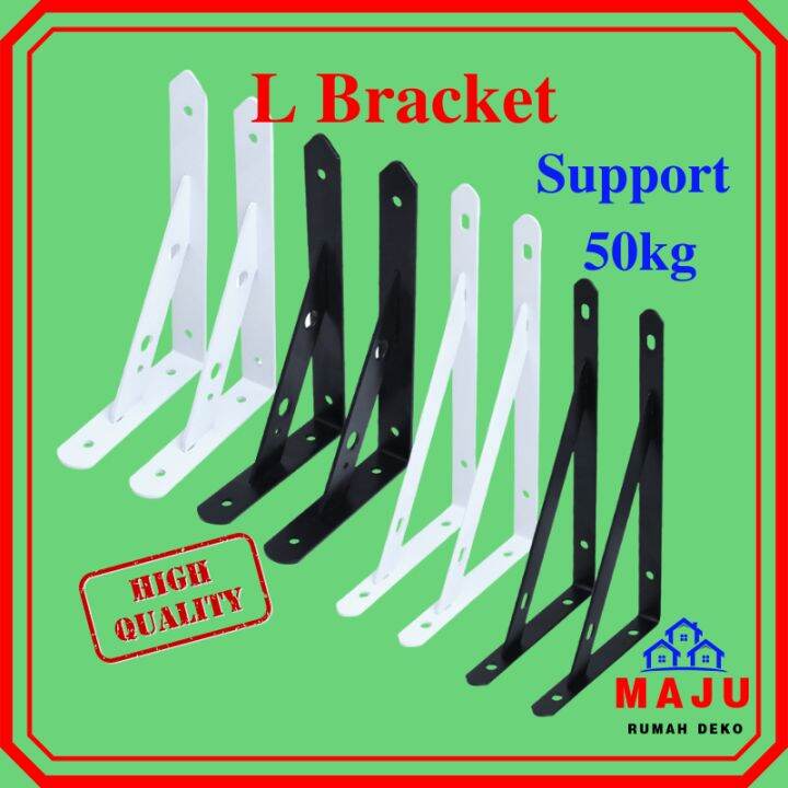 MAJU DIY L bracket dinding Home L Bracket wall bracket wall shelf ...
