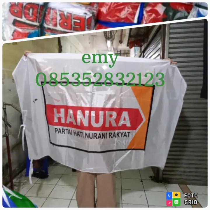 bendera partai Hanura 100x150 cm | Lazada Indonesia