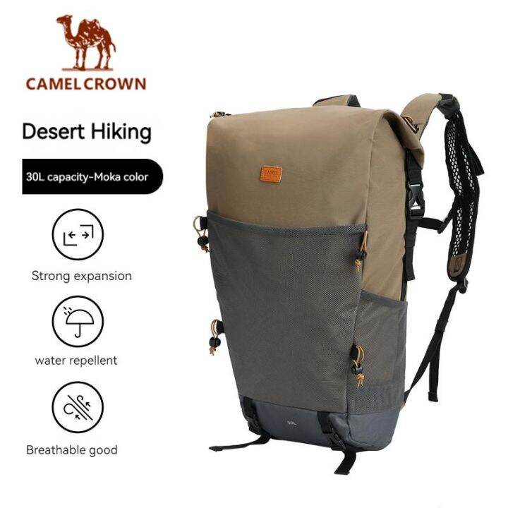 CAMEL CROWN 30LMultipurpose กระเป๋าเป้สะพายหลังเดินป่า Daypack กระเป๋า ...