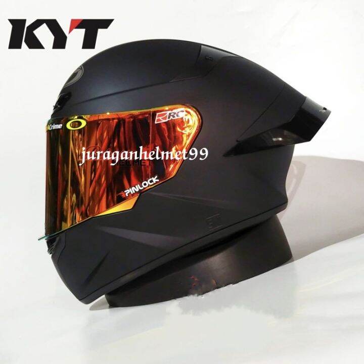 helm full face KYT TT course black doff paket ganteng Helm full face ...