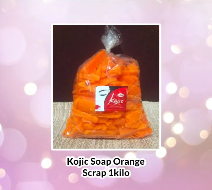 Kojic soap orange original scrap 1kg uni kojic | Lazada PH
