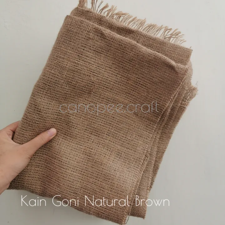 Kain Goni Meteran Kain Burlap / Jute Natural | Lazada Indonesia
