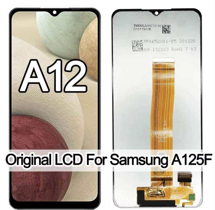 Samsung Lcd For Galaxy A12 A02 A125 Lcd Digital Touch Screen Display Frame Assembly For