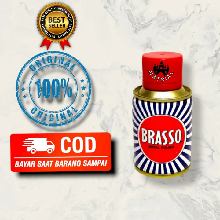 BRASSO Brasso 100 ml Brasso Pengkilap Logam Brasso Metal Polish Brasso ...