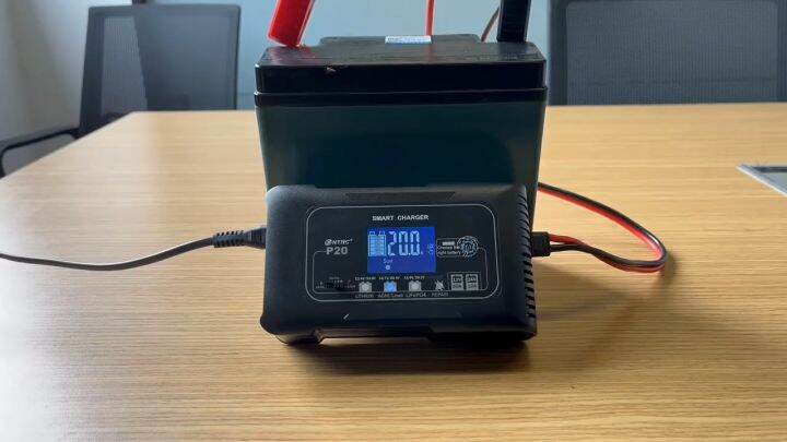 HTRC P20 20A Smart Charger 12V 24V Lithium LiFePO4 Lead Acid Battery ...