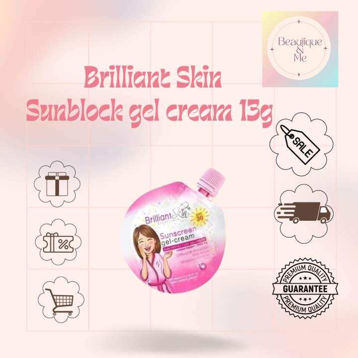 Brilliant Skin sunblock gel cream 13g | Lazada PH