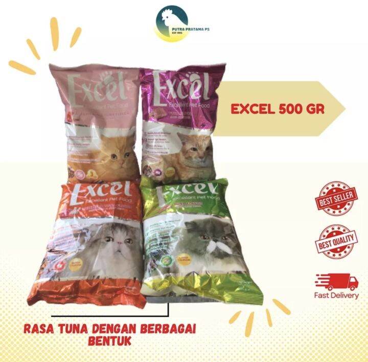 EXCEL 500 gr ALL VARIANT - MAKANAN KUCING KERING | Lazada Indonesia