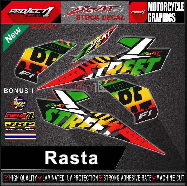 Beat street stock decals sticker laminated | Lazada PH
