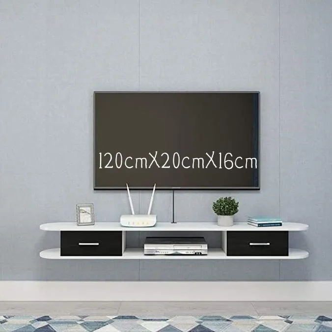 Rak tv gantung minimalis/meja tv tempel dinding/rak ambalan | Lazada ...