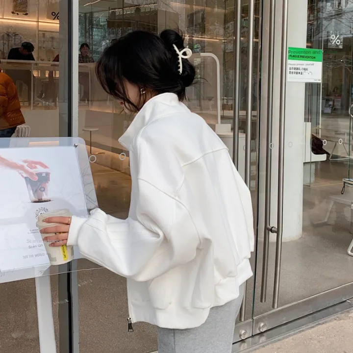 ชุดเบสบอลผู้หญิงแบบใหม่ฤดูใบไม้ผลิปี2022แจ็กเก็ตสำหรับคนตัวเล็กเสื้อโค ...